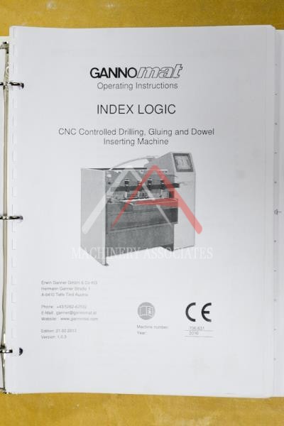 Gannomat Index 130 Logic Bore Glue And Dowel