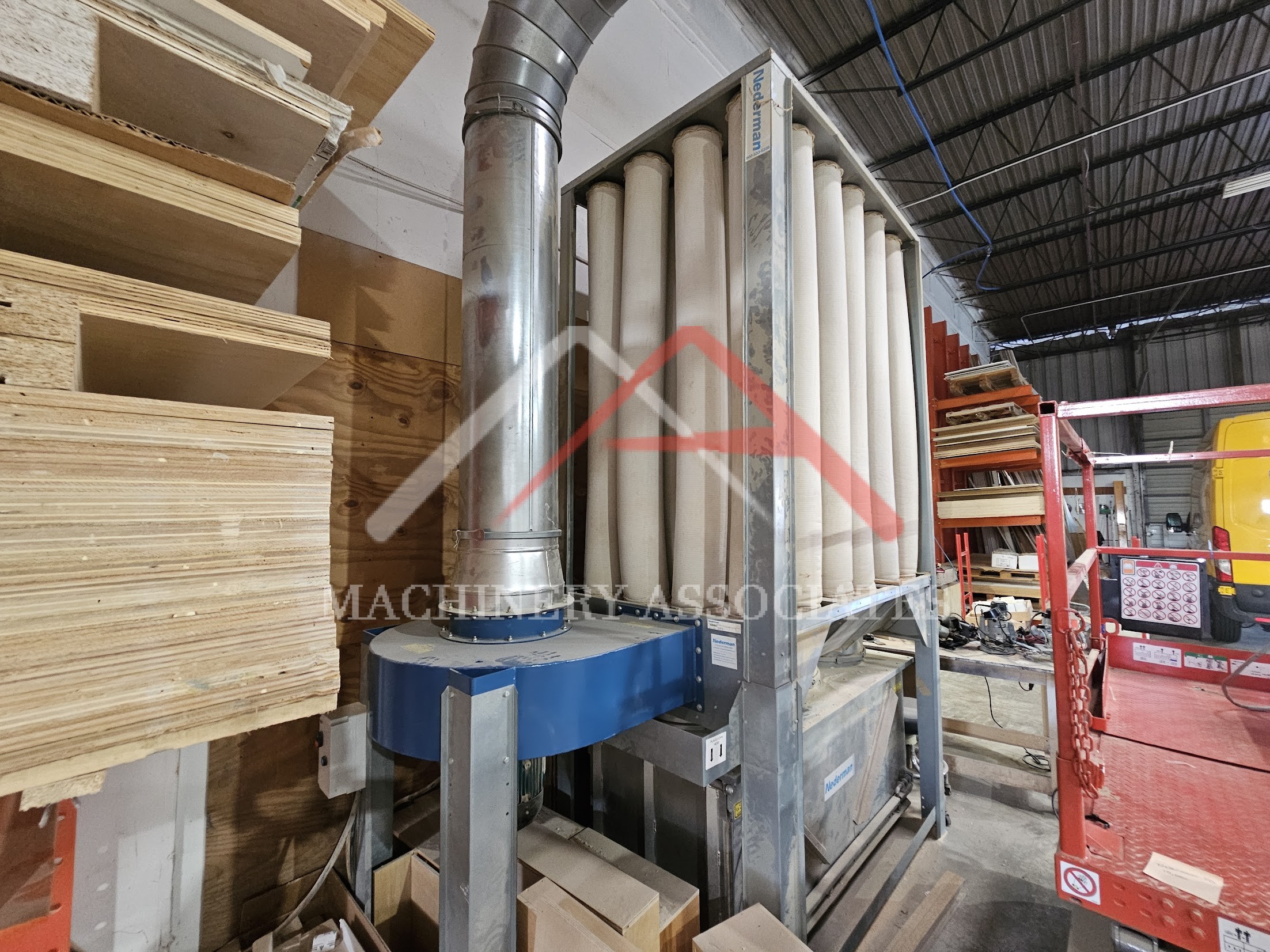 Nederman S 1000 Dust Collector w Dump Bin