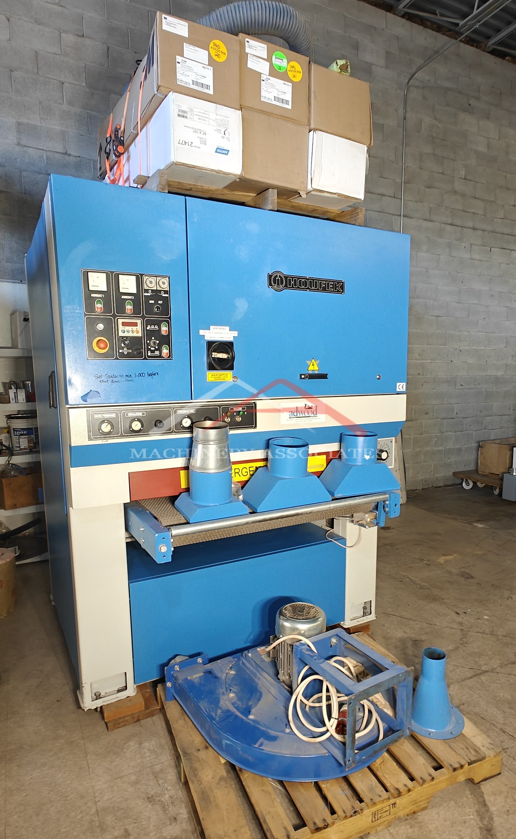 Houfek Maxx 1100 2 Head Widebelt Sander