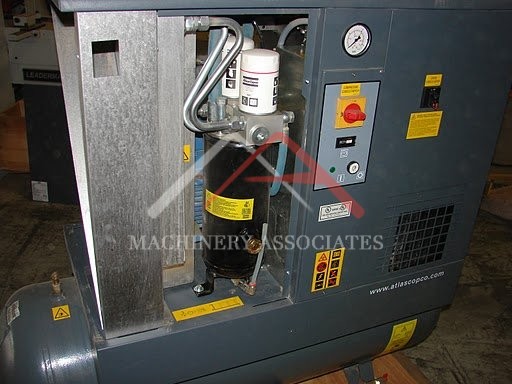 Atlas Copco 7.5 HP RotaryScrew Compressor w/Integrated Air Dryer 357 hrs!