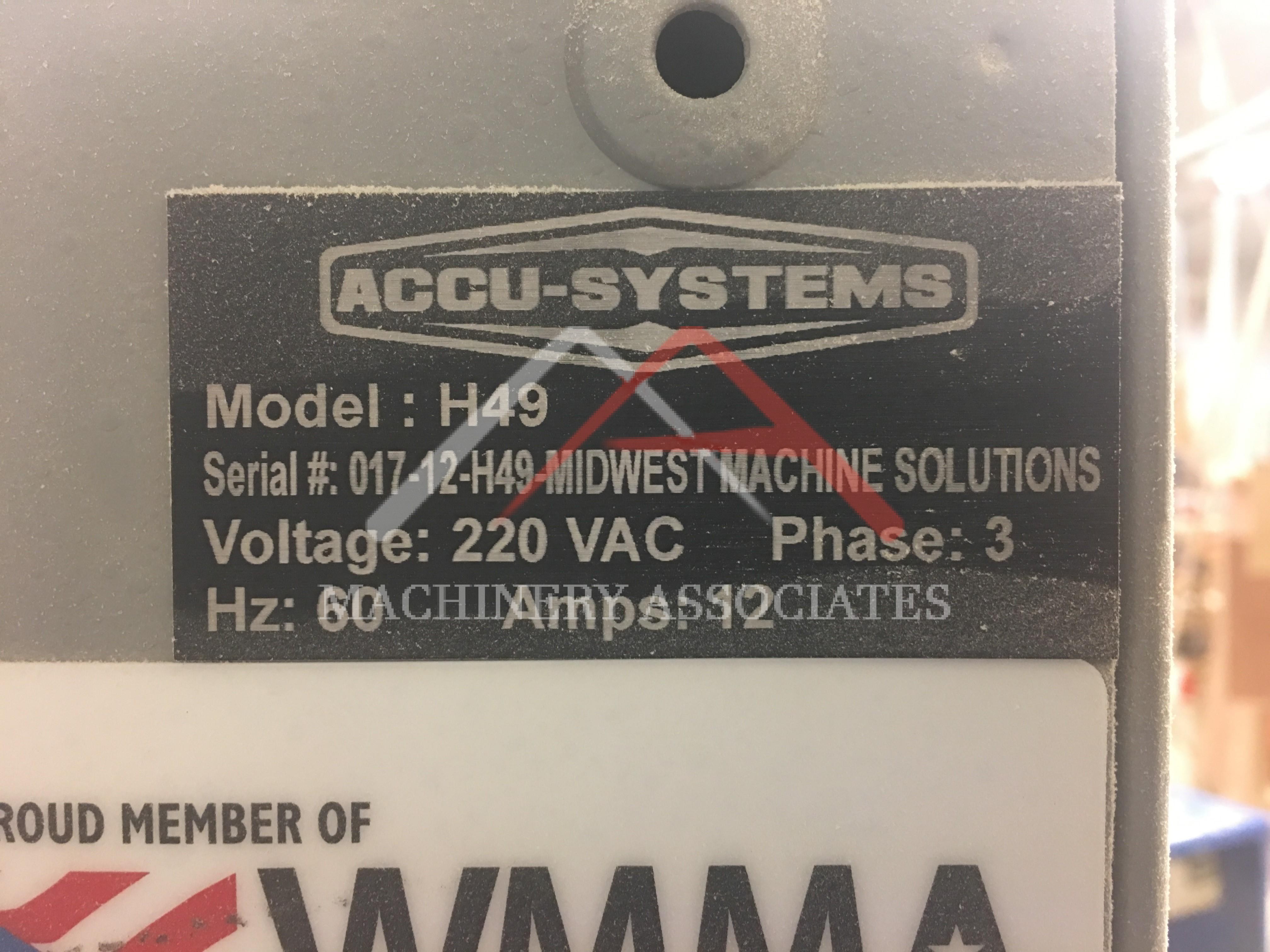 Accu-system H 49 drill glue and dowel machine