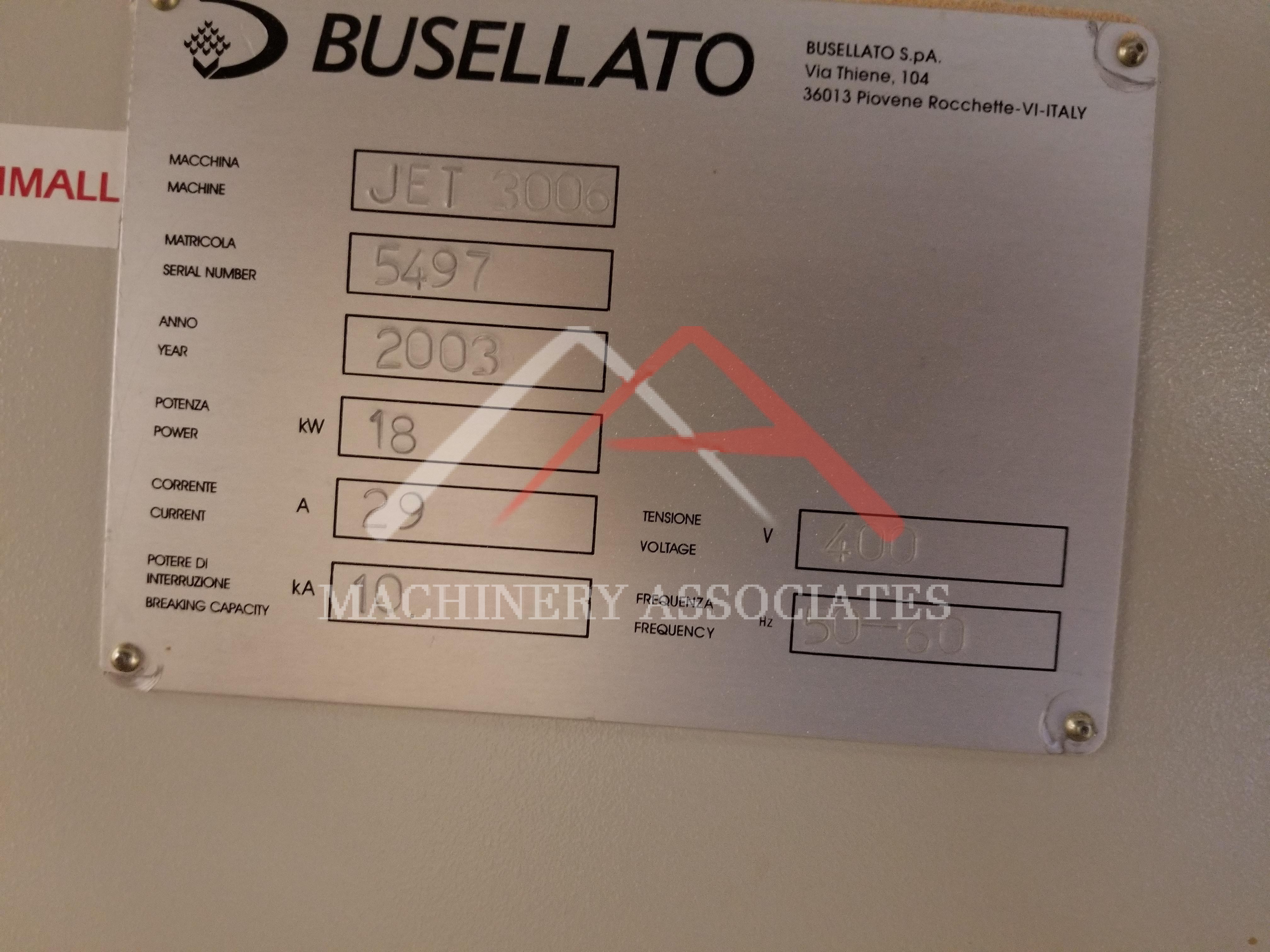 BUSELLATO JET 3006 4X10 ROUTER WITH RAKE