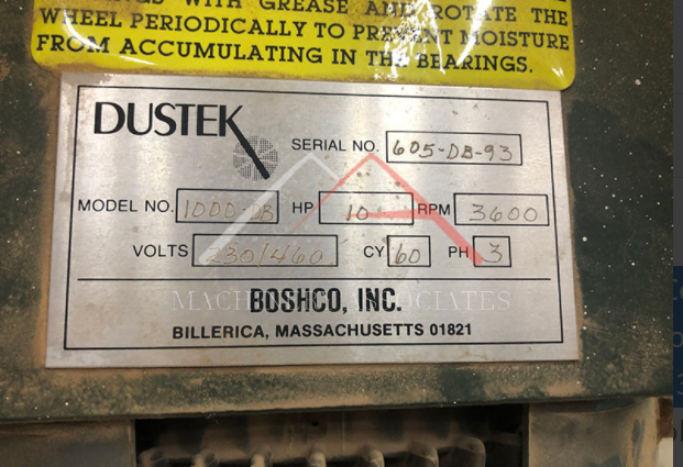 DUSTEK 1000 DB DUST COLLECTOR