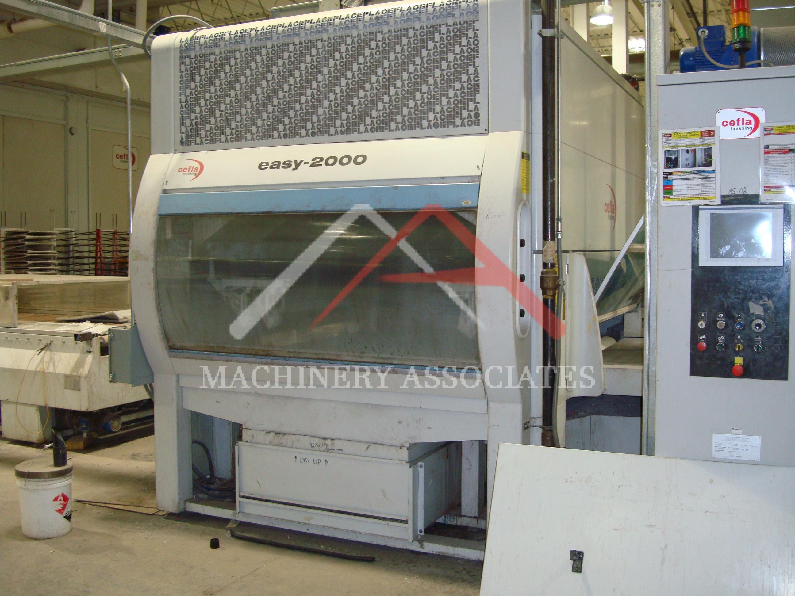 Cefla Spray finishing line with Flash and UV ovens