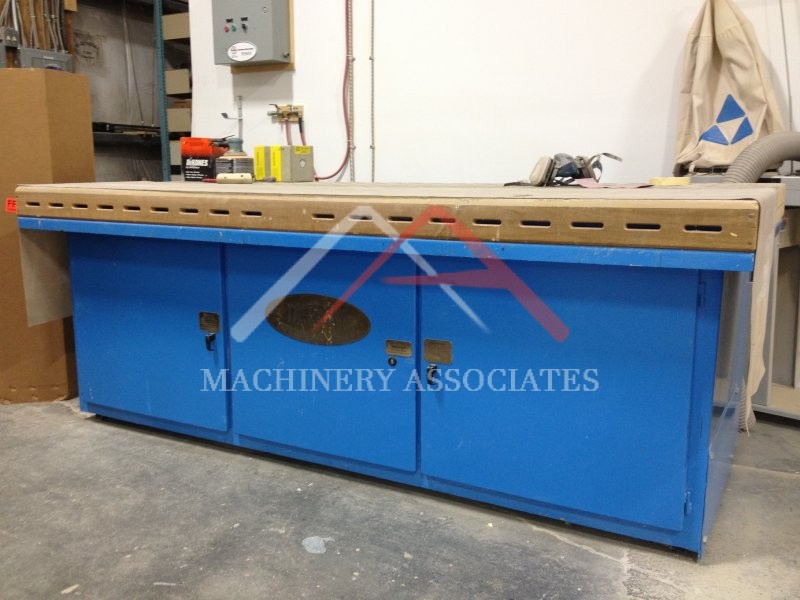 4x8 Down Draft table with self clean feature