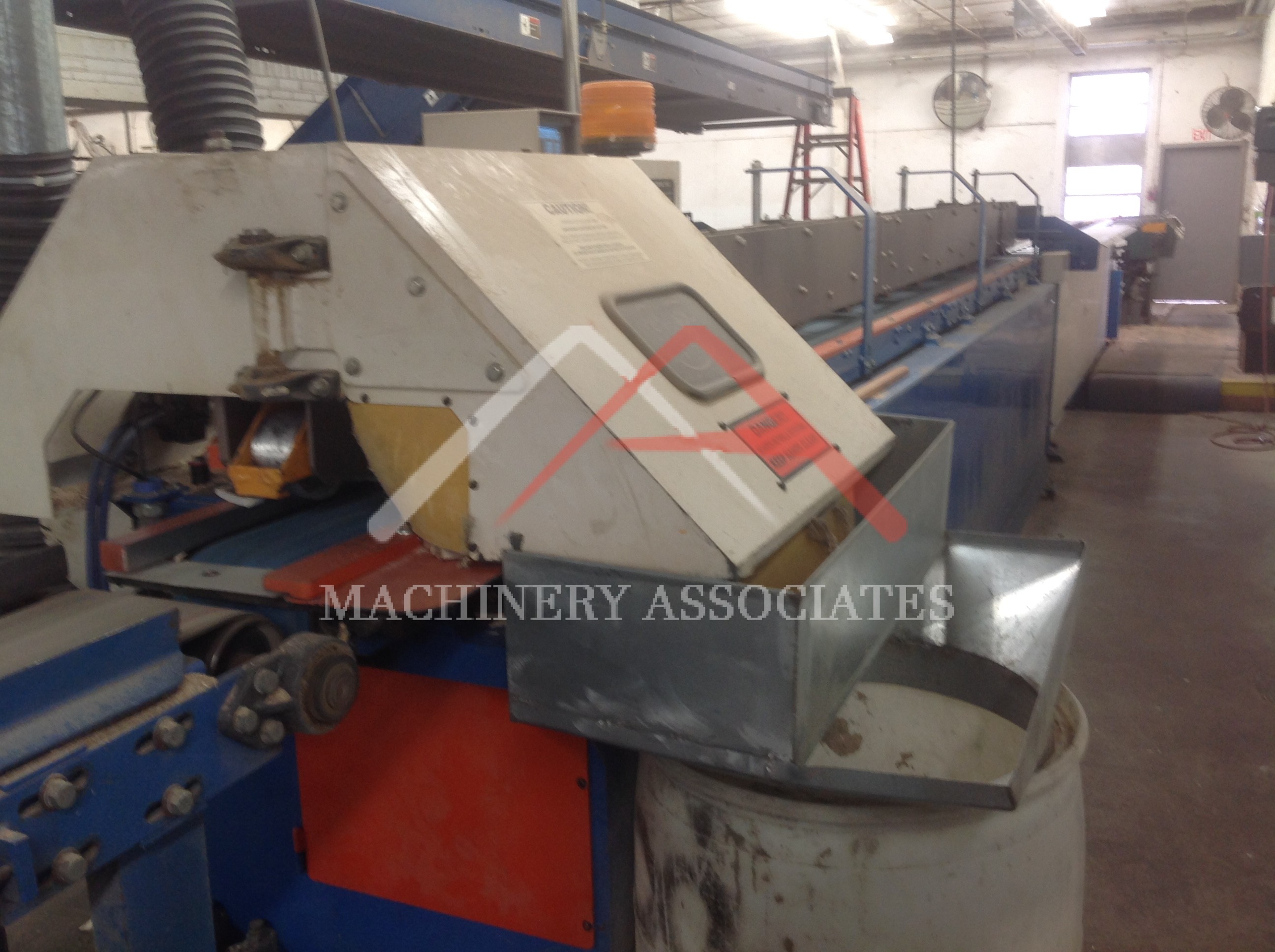Feed Through optimizing chop saw line with sorting