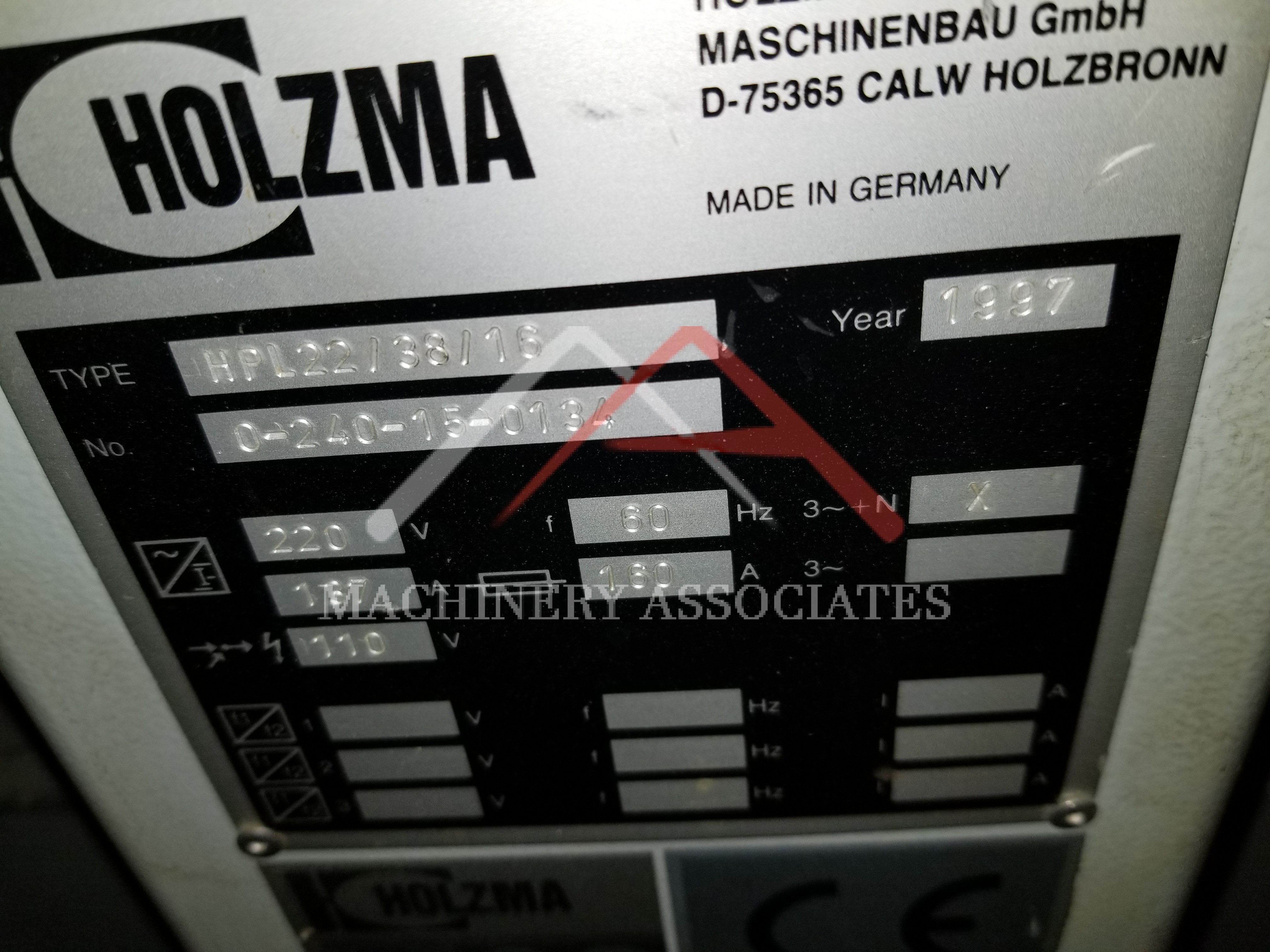 Holzma CNC Rear Auto Loading Panel Saw