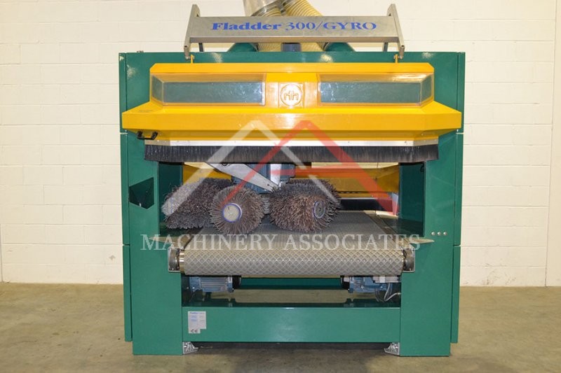 Fladder Model 300/Gyro Automatic, Feed-Thru Denibbing and Finish Sander
