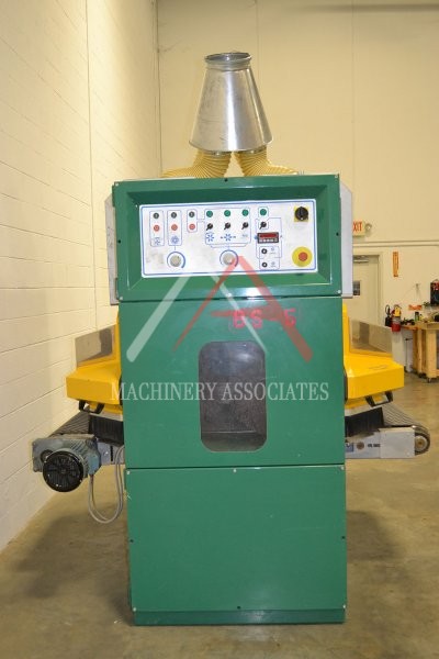 Fladder Model 300/Gyro Automatic, Feed-Thru Denibbing and Finish Sander