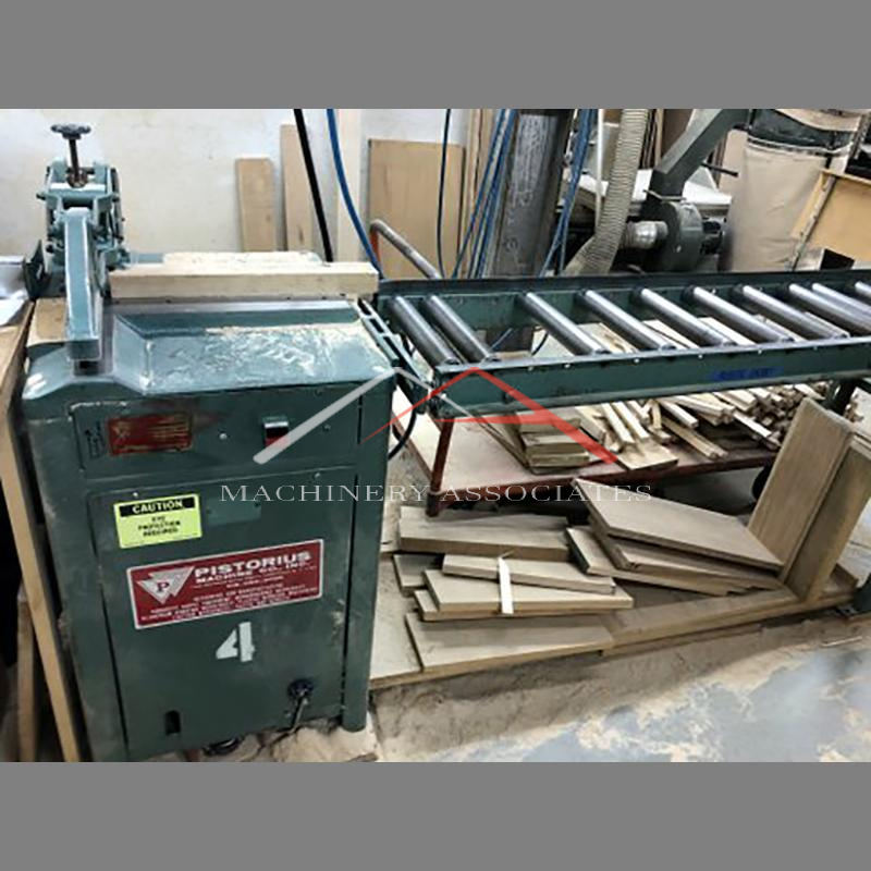 Pistorius Upcut Saw with Infeed Roller Conveyor