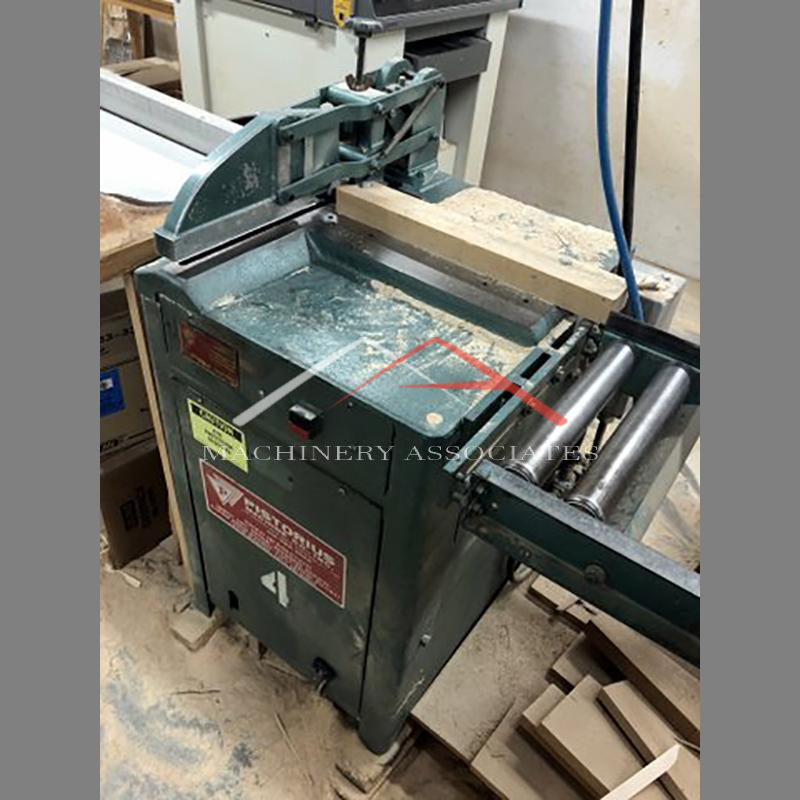 Pistorius Upcut Saw with Infeed Roller Conveyor