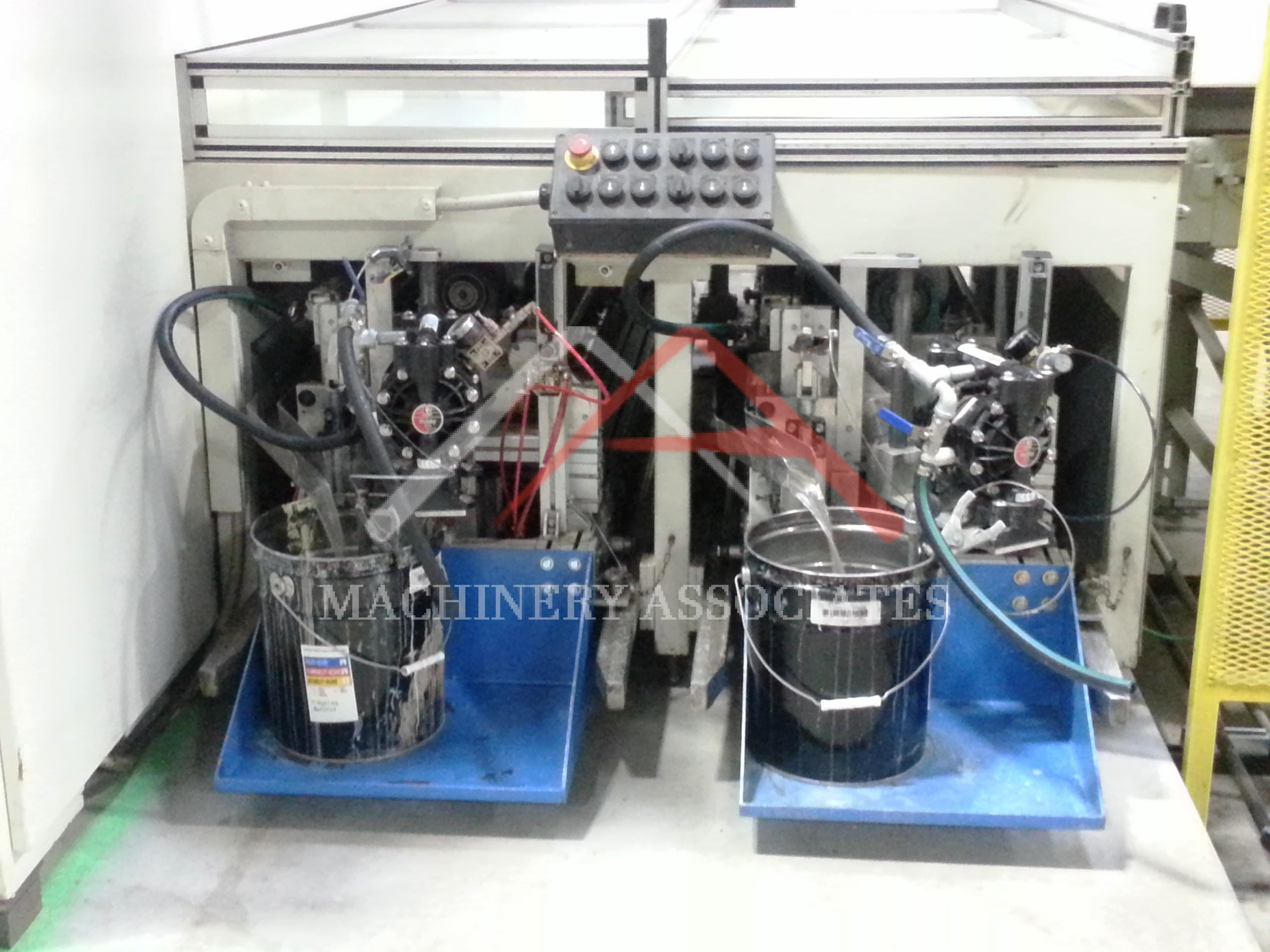 Superfici Twin Spray Automatic through feed spraying machine