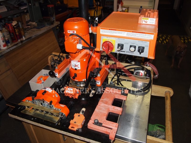 Blum "Mini-Press" Tabletop Boring (Hinge) Machine w/Boring Block