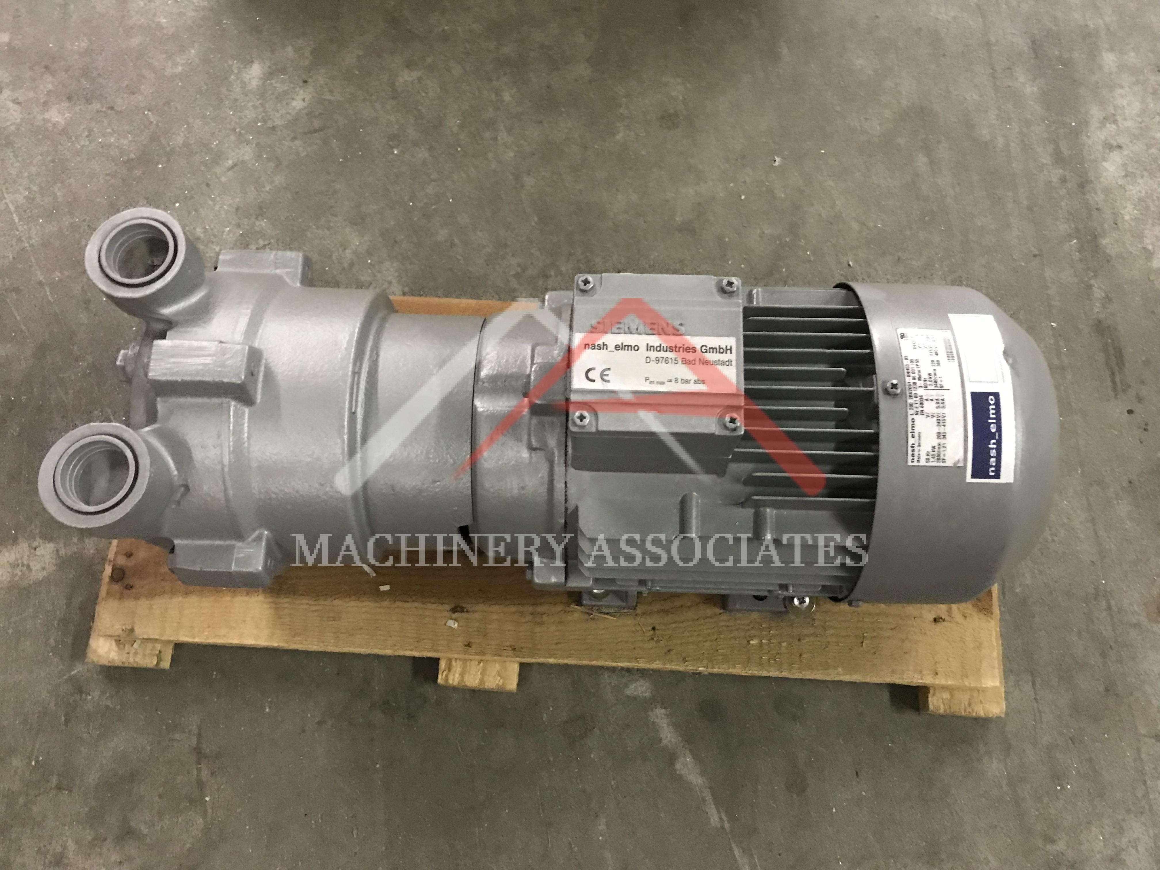 Nash Elmo Liquid Ring Vacuum Pump with Siemens Motor