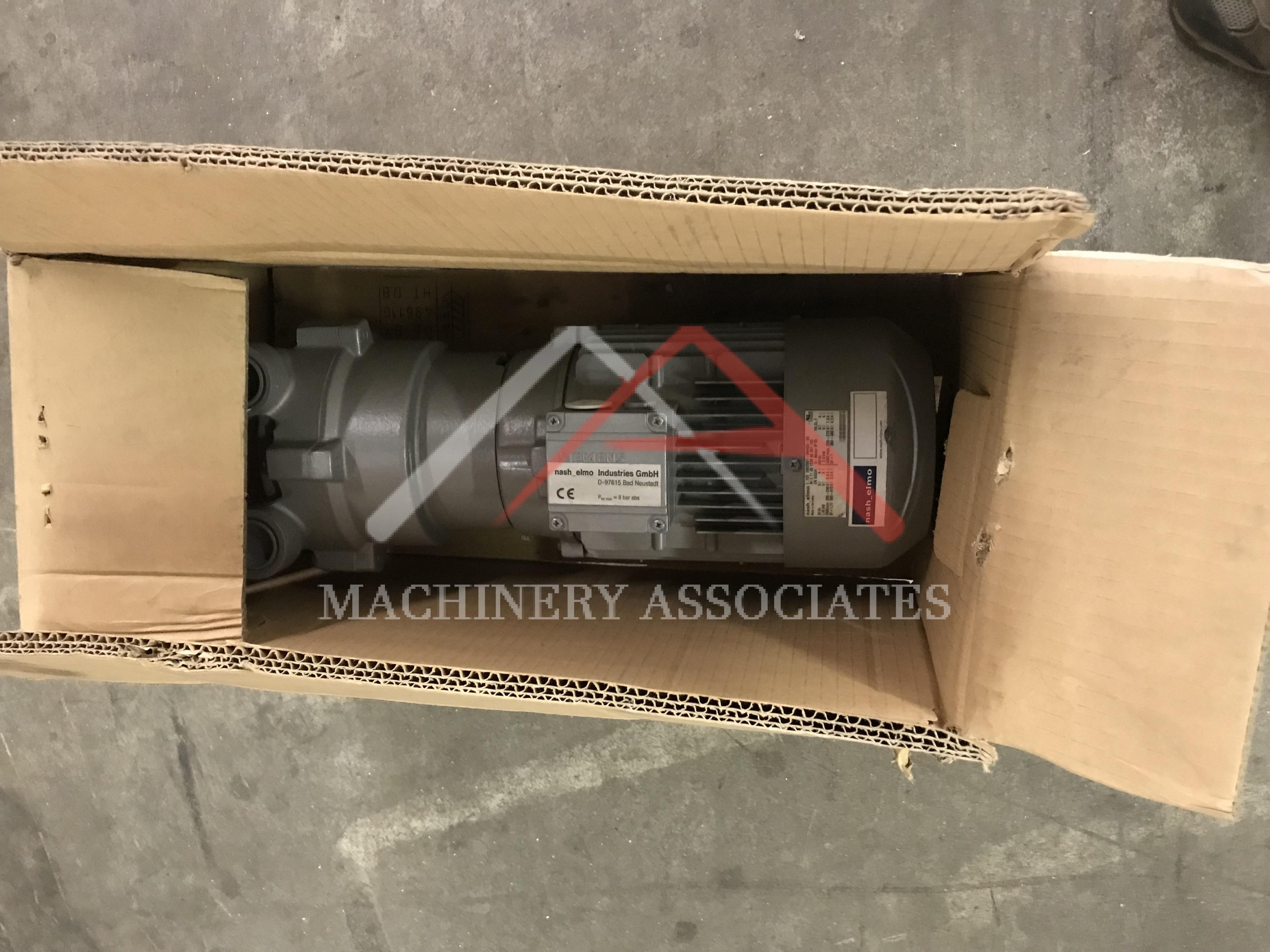 Nash Elmo Liquid Ring Vacuum Pump with Siemens Motor