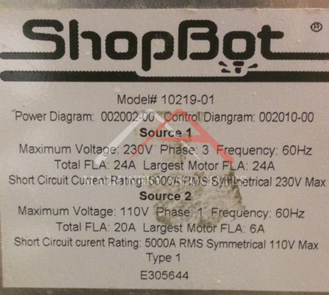 ShopBot 4X8 CNC (Used)