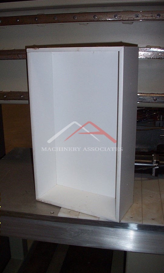 Drawer Box machine with miter folding heads for Doweled drawers and v ...
