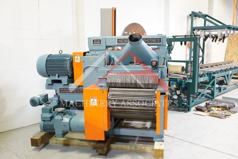 NEWMAN WHITNEY KF-24 GANG RIP W/INFEED ROLL/LASERS