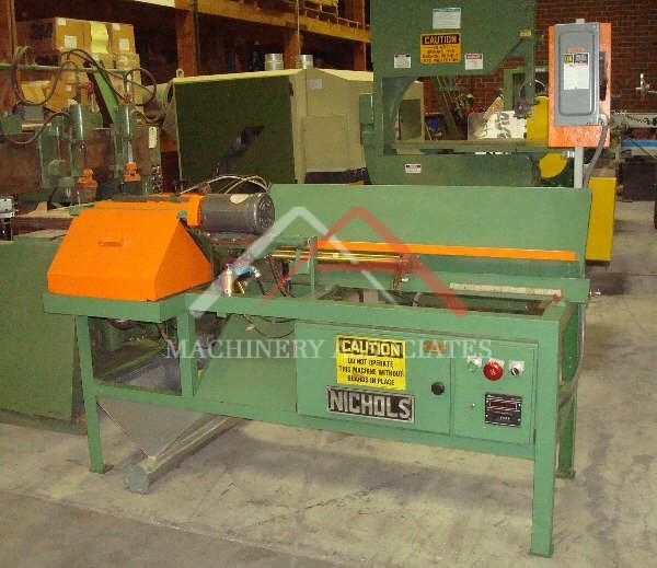 NICHOLS SEMI-AUTOMATIC CLEAT TRIM AND BORE MACHINE