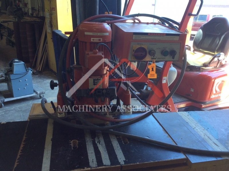 BLUM HINGE BORE AND INSERT MACHINE W/ CABINET