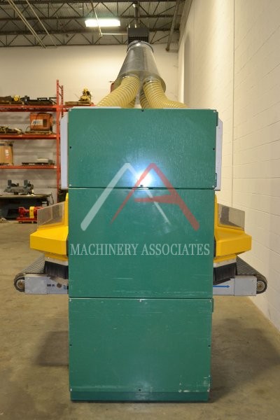 Fladder Model 300/Gyro Automatic, Feed-Thru Denibbing and Finish Sander