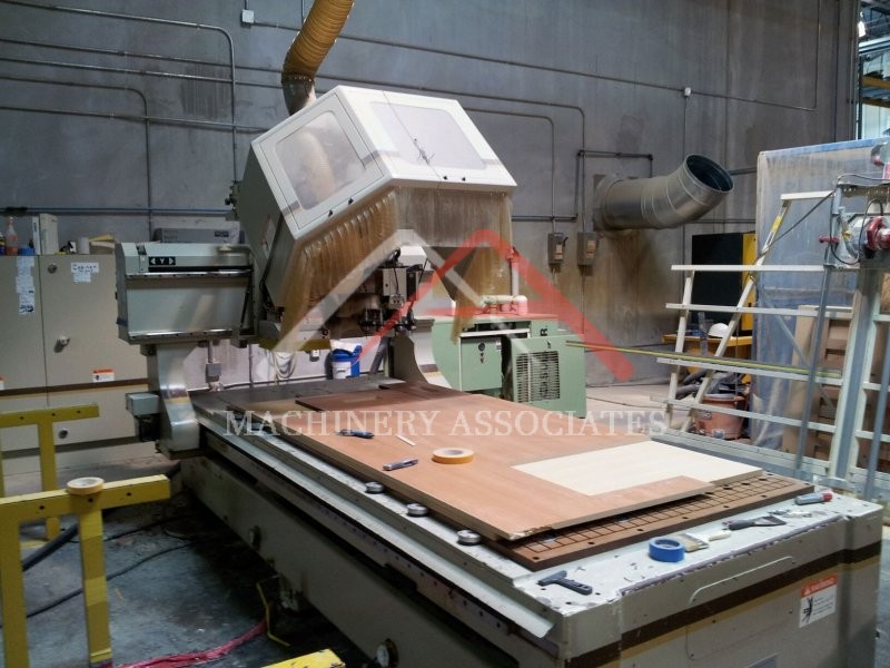 ANDI Stratos WFD 4 x 8 CNC Router with 20 Hp Sullair Vacuum Pump