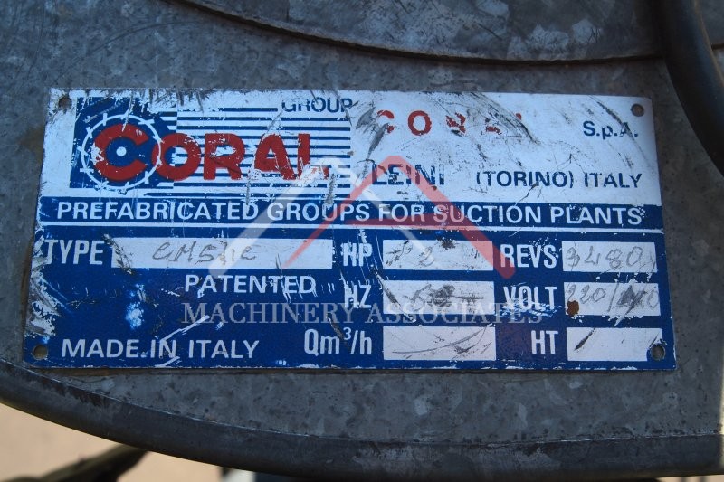 CORAL CMS/1C SINGLE BAG DUST COLLECTOR With Floor Sweep