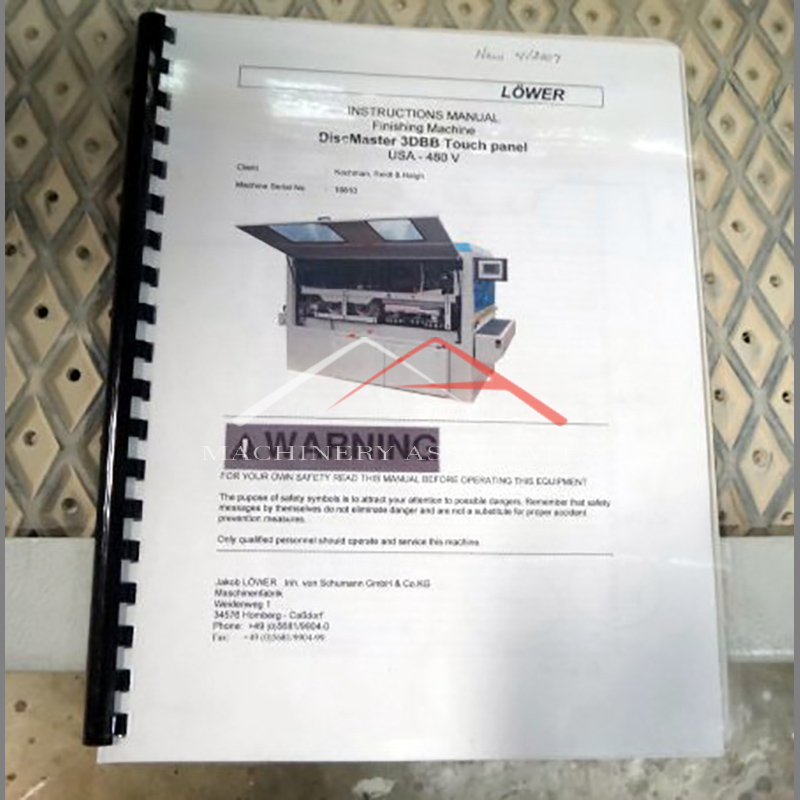 Loewer DiscMaster Brushing Sander