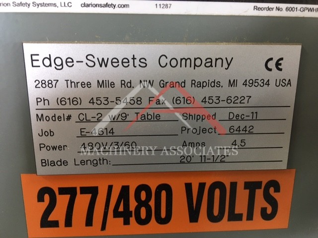 ESCO Model CL-2 Vertical Foam Cutting Band Saw
