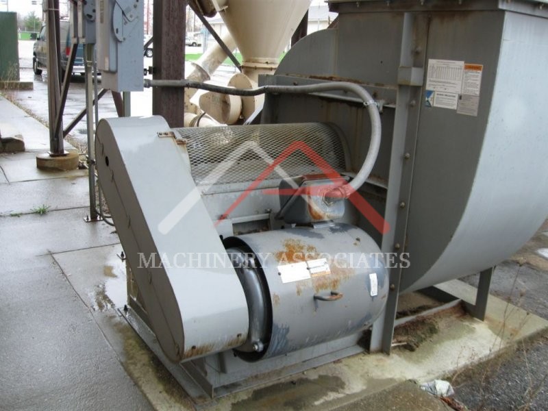 Used Dixie 25,000 CFM Reverse Air Filter and Truck Loading Hopper