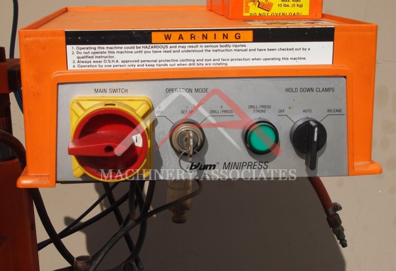 Blum Minipress M51N1004 Pocket Boring Machine