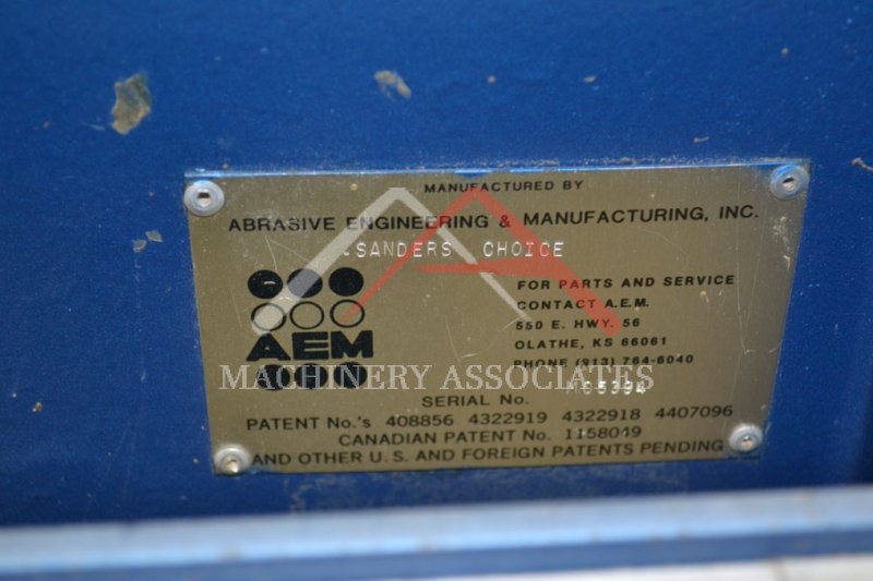 AEM 37" Econo Wood Wide Belt Sander, Single Head, 15HP