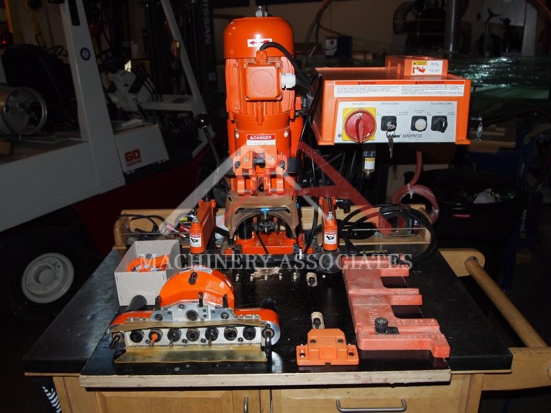 Blum "Mini-Press" Tabletop Boring (Hinge) Machine w/Boring Block