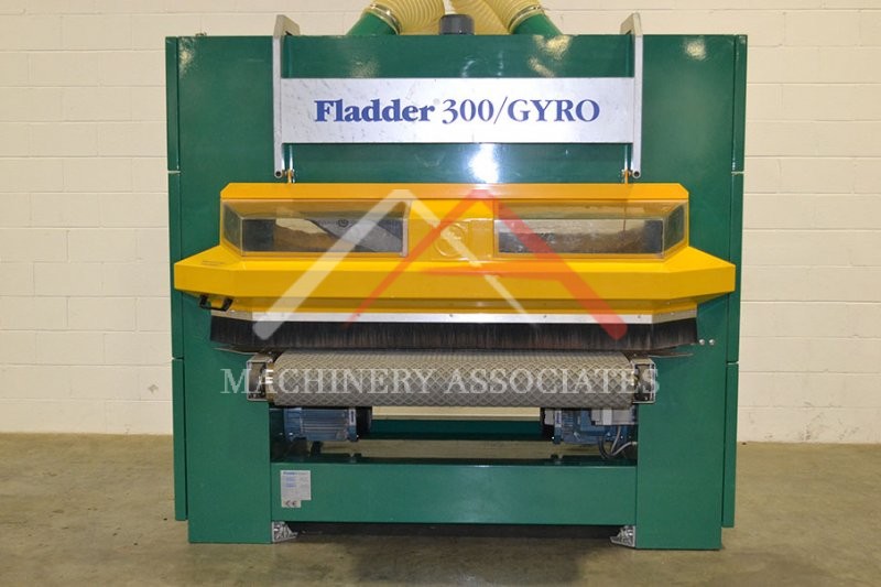 Fladder Model 300/Gyro Automatic, Feed-Thru Denibbing and Finish Sander