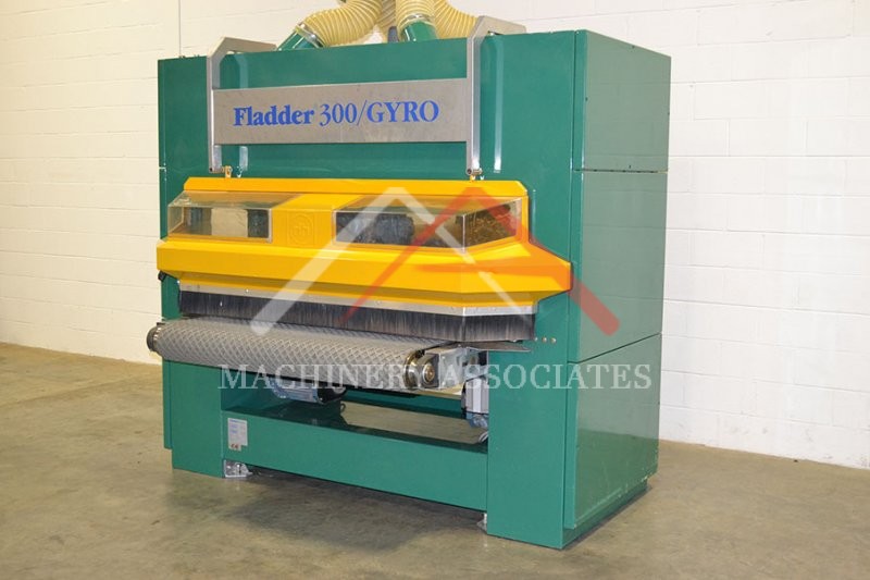 Fladder Model 300/Gyro Automatic, Feed-Thru Denibbing and Finish Sander