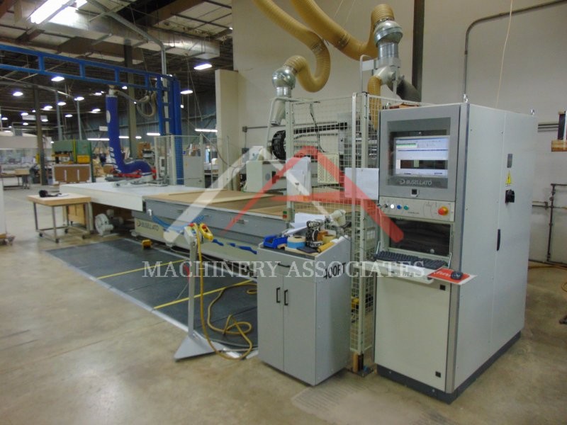 Busellato Jet 400 RT 5x12 Flat Table CNC Router w/Rake-Off and Outfeed ...