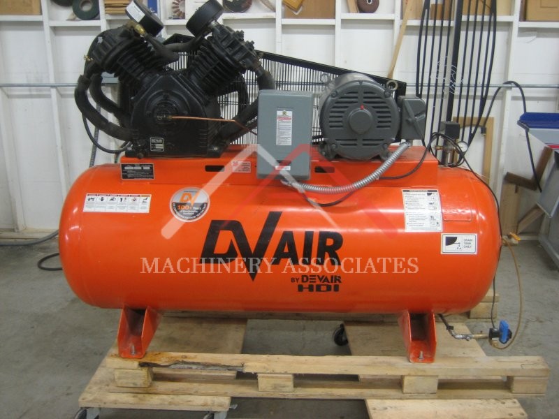 Used DeVair (formerly Devilbiss) 15 HP Dual Stage Air Compressor. US0337